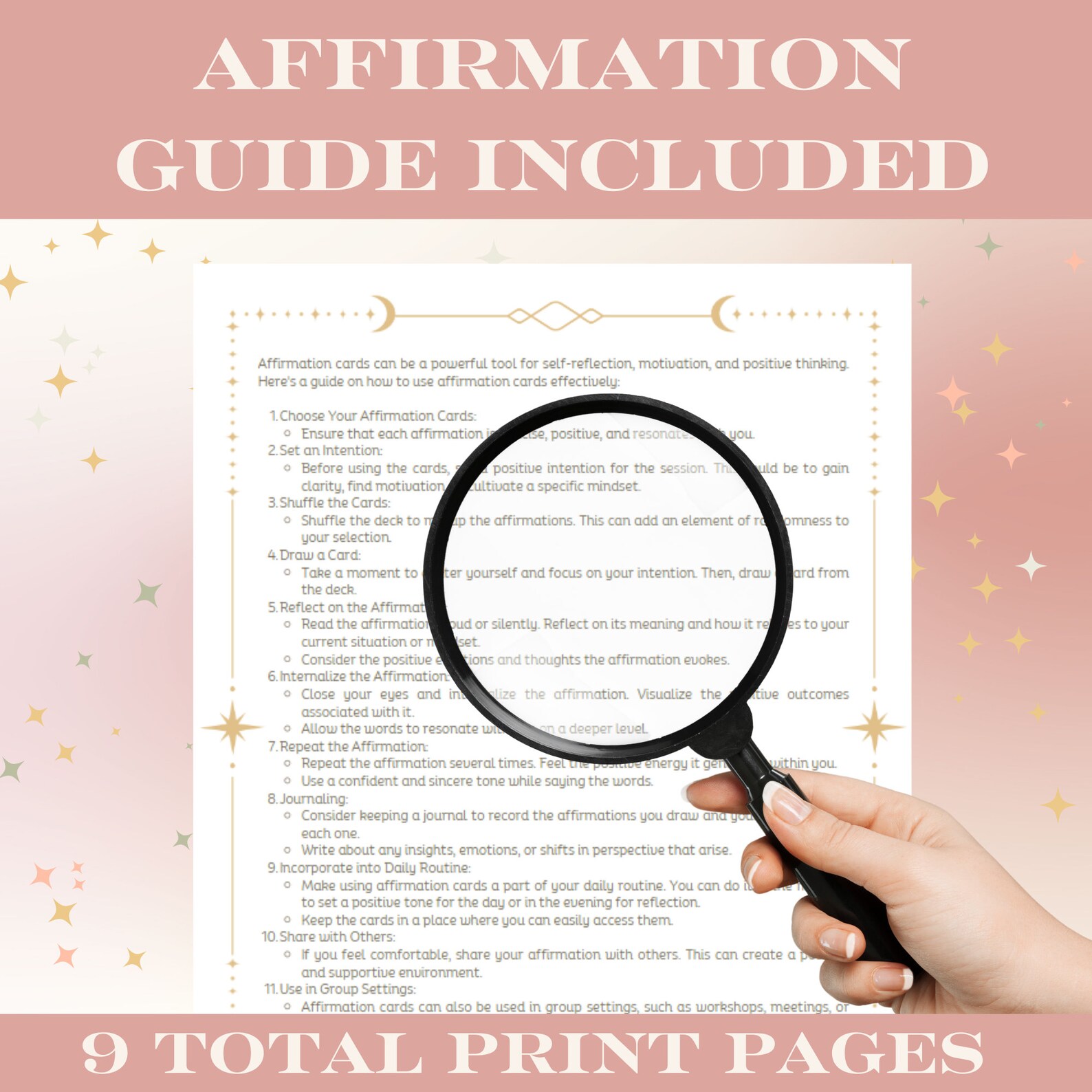 60 Printable Affirmation Cards | Digital Download Affirmations | Daily ...