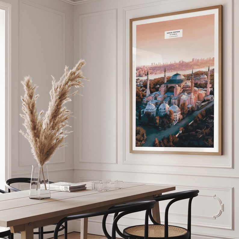 Islamic Printable, HAGIA SOPHIA Oil Painting, Modern Islamic Art ...