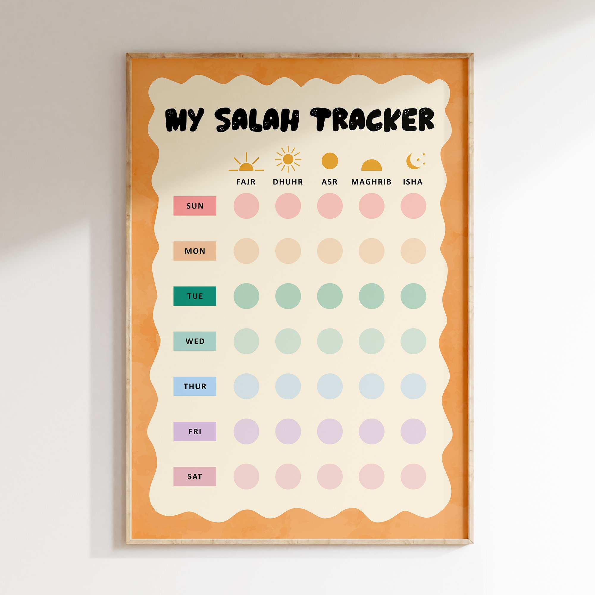 Kids Salah Tracker: Islamic Prayer Chart, Muslim Education (digital ...
