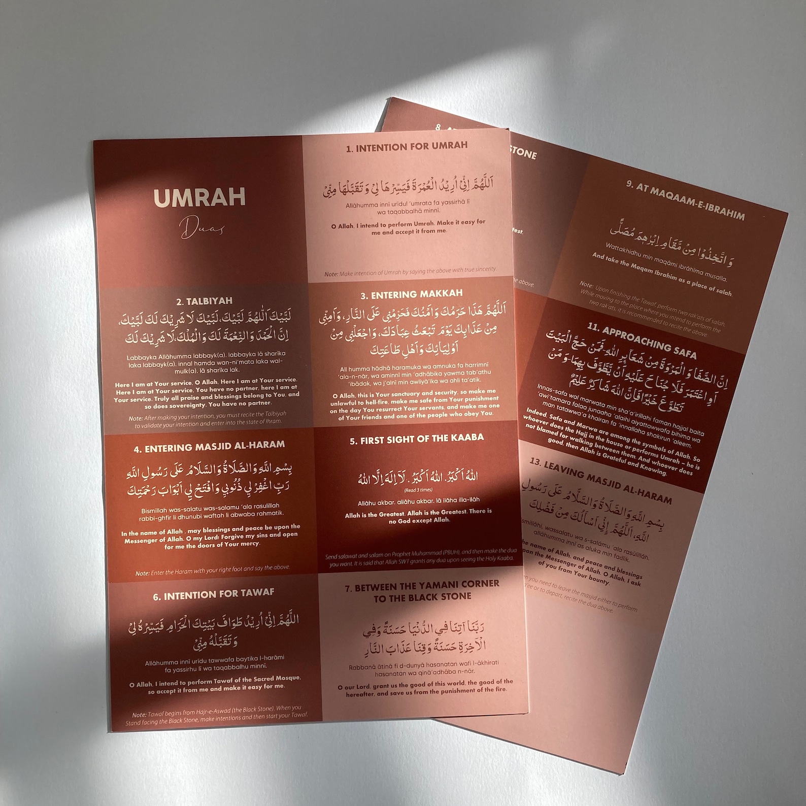 Umrah Duas Printable, DIGITAL DOWNLOAD, Umrah Dua Cards, Duas for Umrah ...