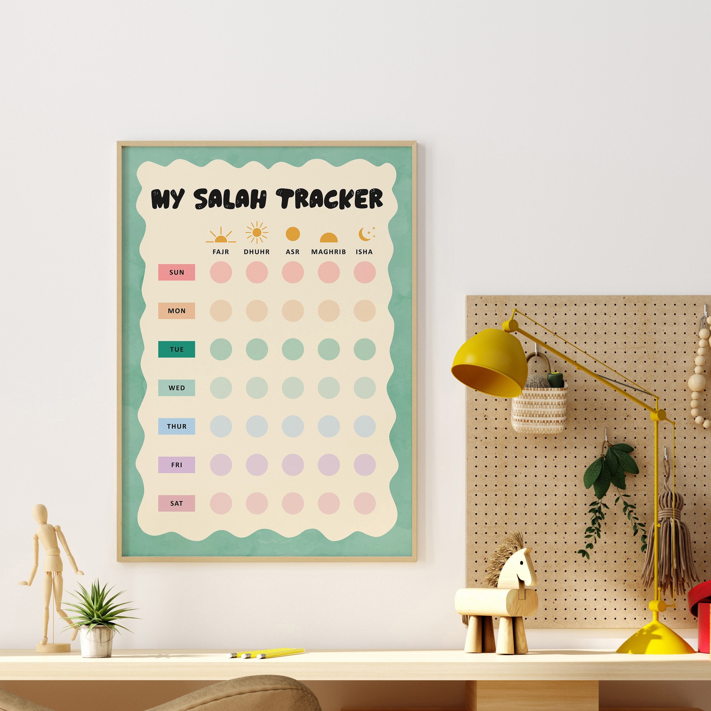 Kids Salah Tracker: Islamic Prayer Chart, Muslim Education (digital ...