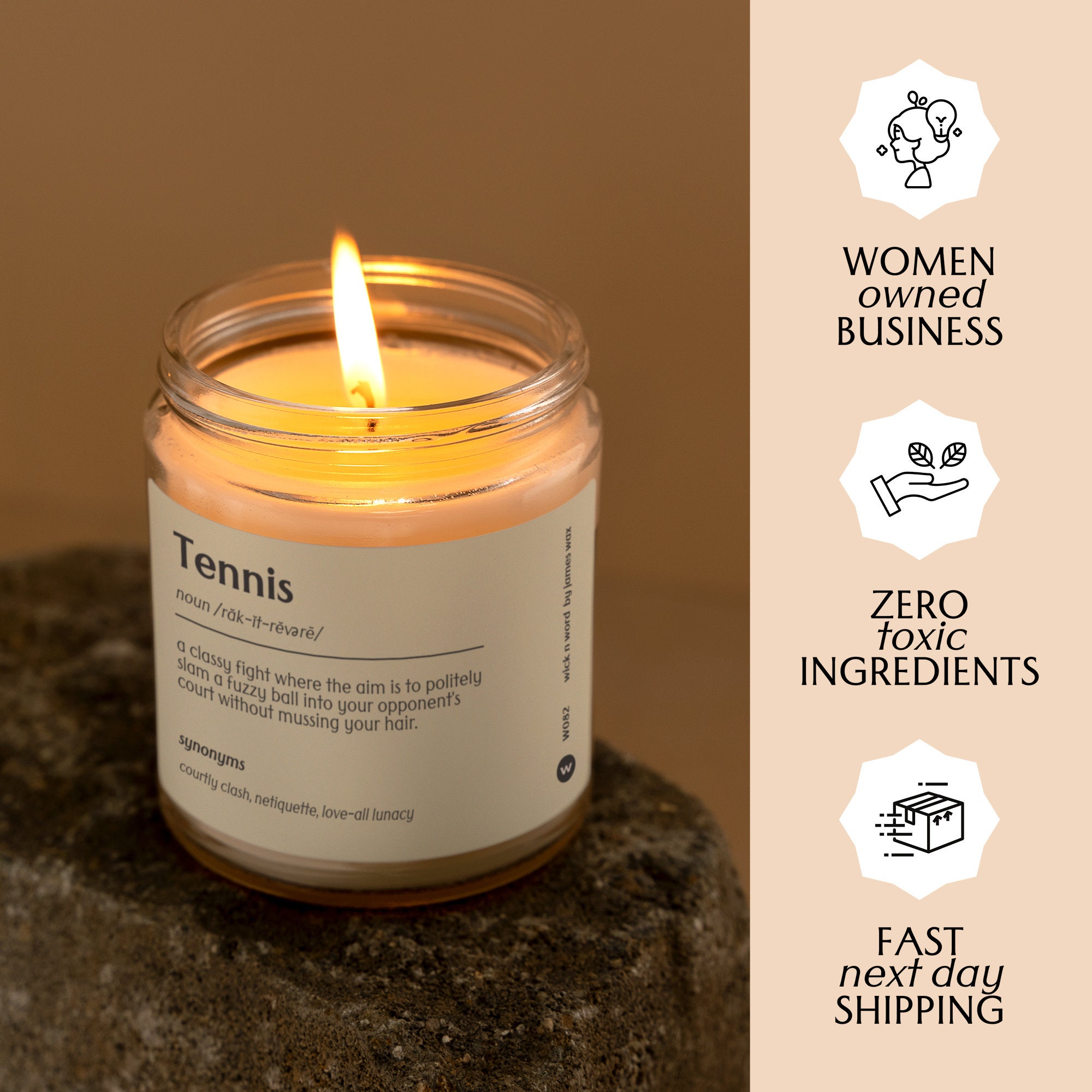 Tennis Gift Tennis Definition Candle Gift for Tennis Player Best Tennis ...