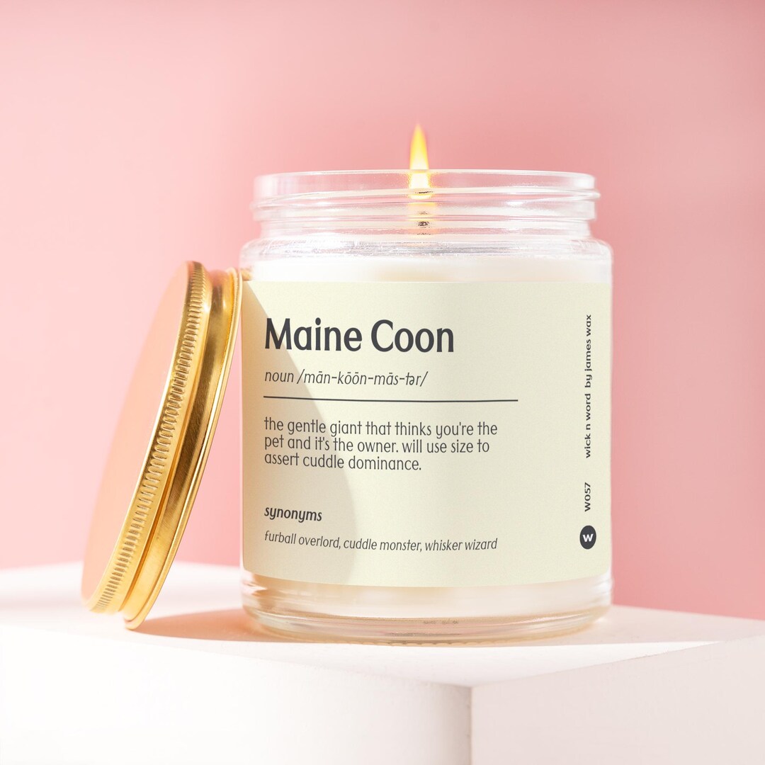 Maine Coon Gift Maine Coon Definition Candle Gift for Maine Coon Owners ...