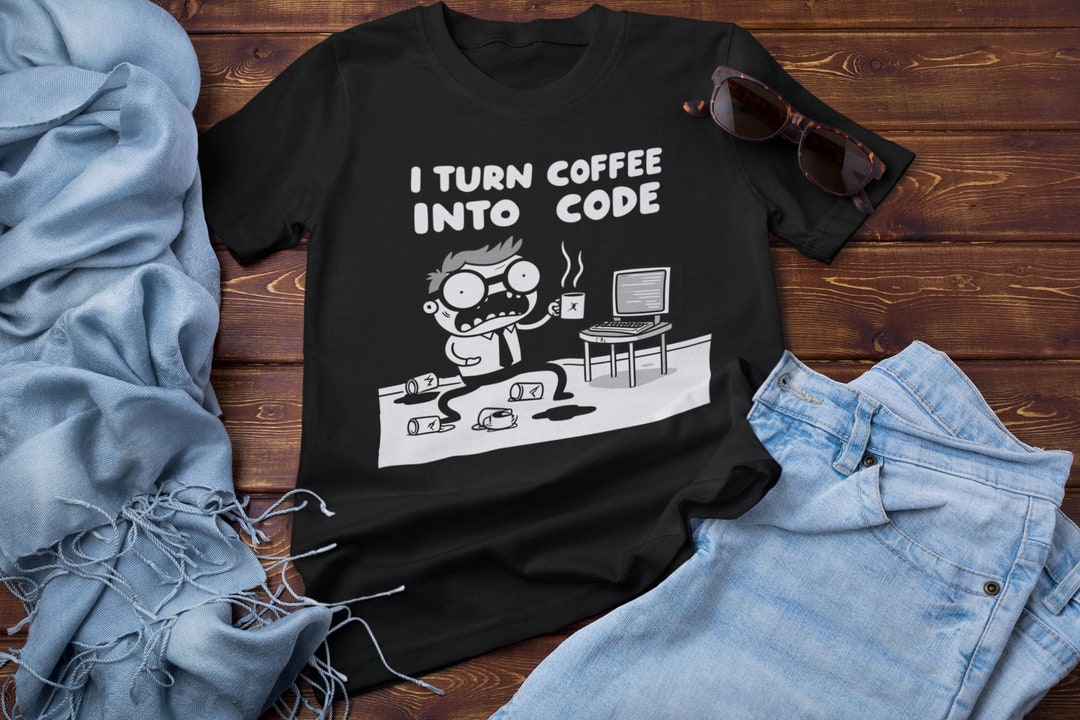 Coder Tshirt For Programmer Funny Coding Tee For Developer Etsy 1598