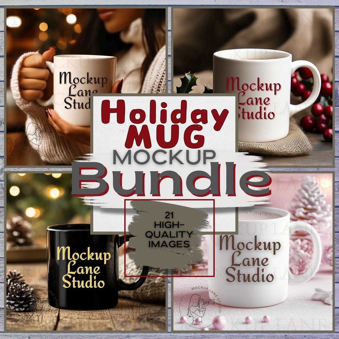 Mug Mockup Bundle, 11oz Coffee Mug, Mug Aesthetic Mockup, White Coffee ...