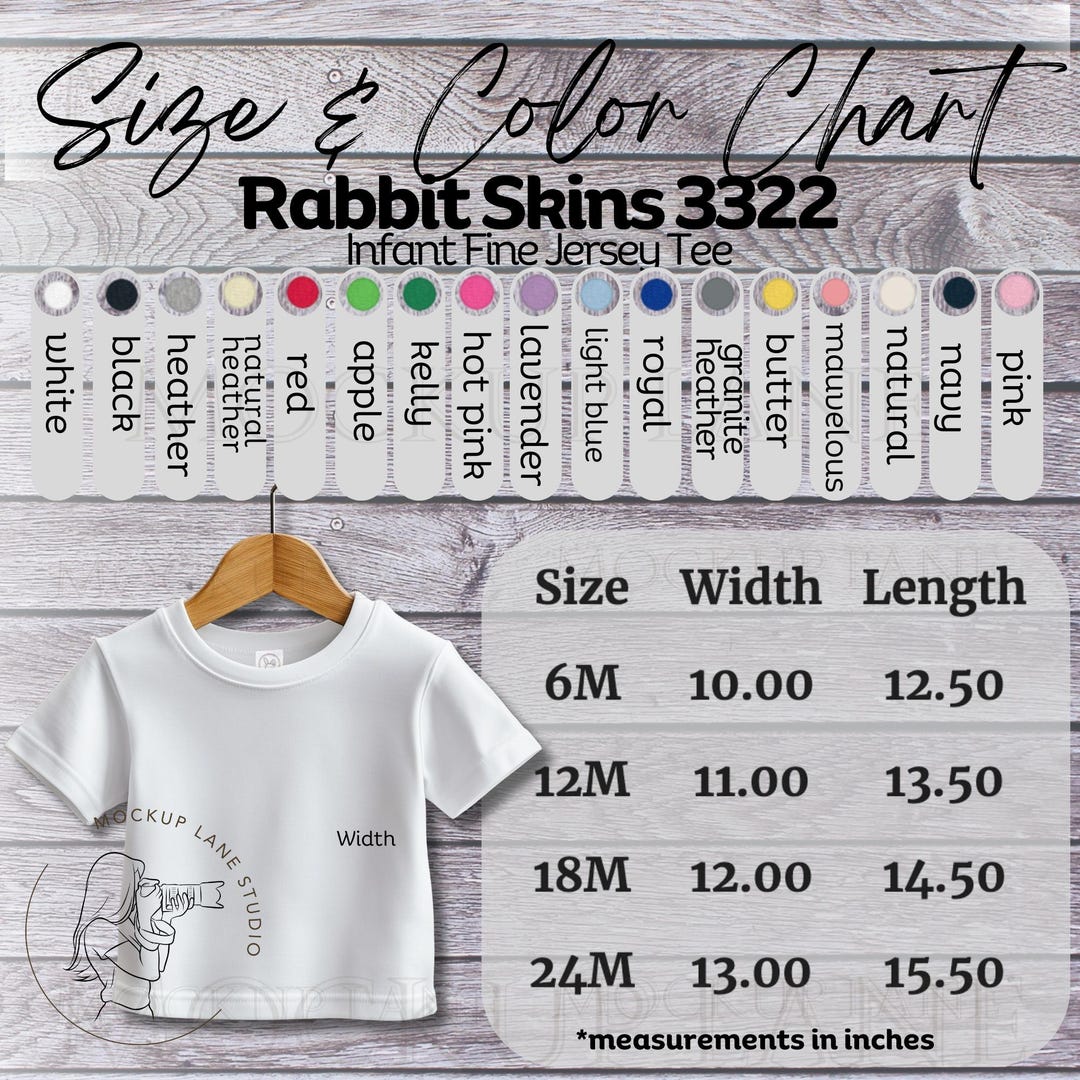Rabbit Skins 3322 Size Chart, Infant Rabbit Skins Sizing, RS 3322 ...