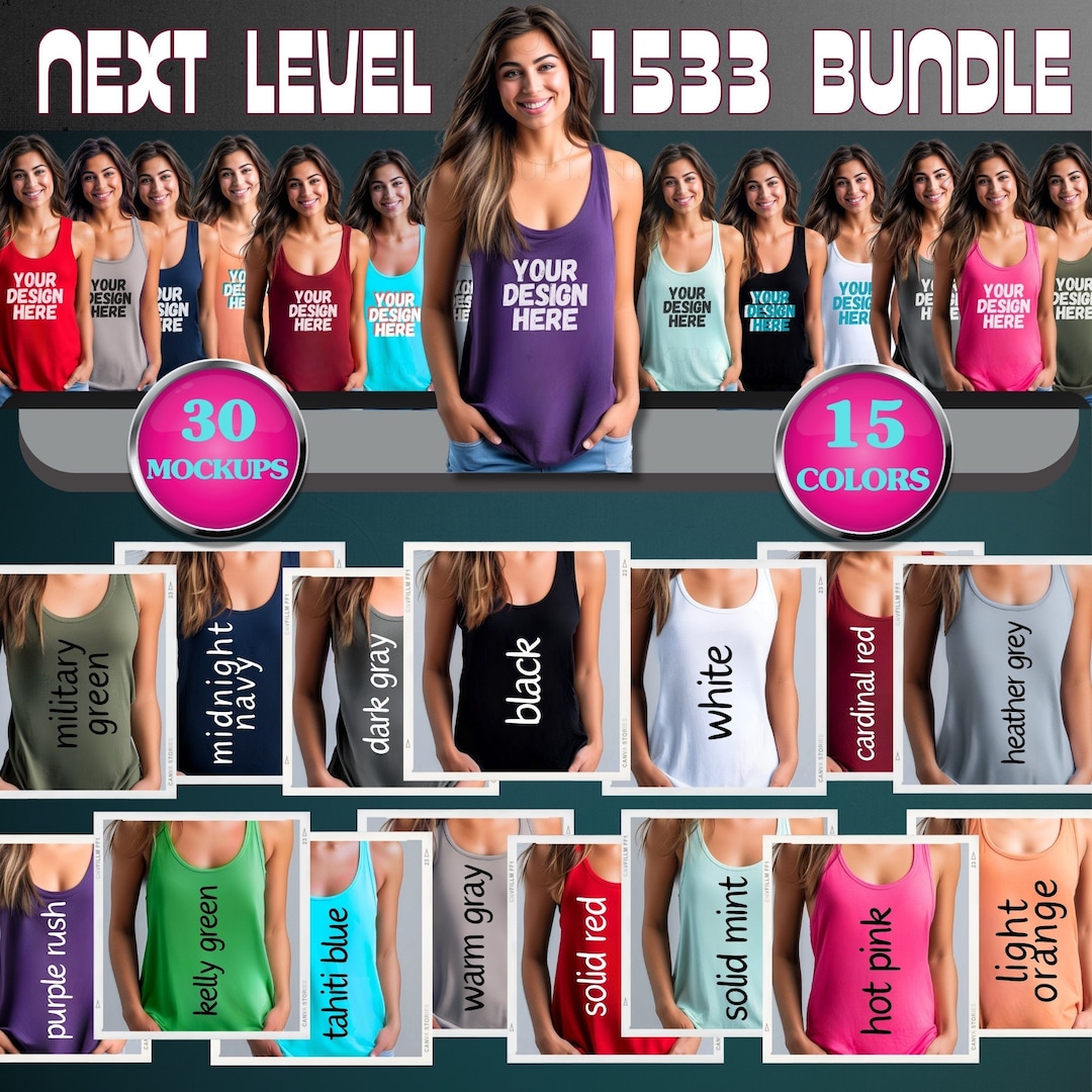 Next Level 1533 Mockup Bundle, Next Level 1533 Mockups, Next Level ...