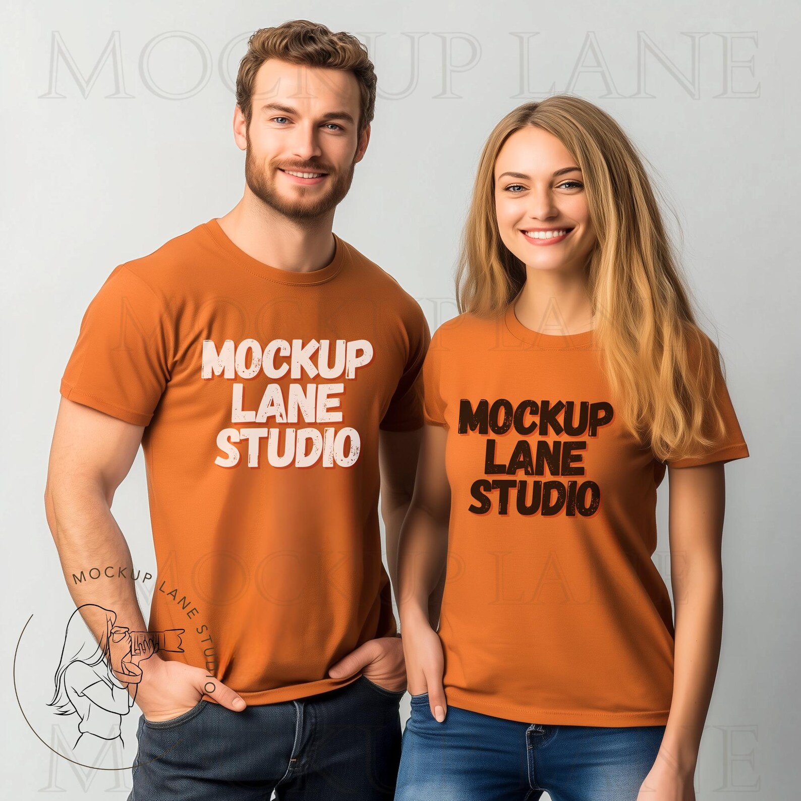 Comfort Colors® 1717 Burnt Orange Mockup, C1717 Mockup, Comfort Colors ...