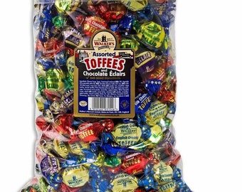 Walkers Nonsuch Toffee Sweets Eclairs Retro Pick N Mix Wrapped Candy ...