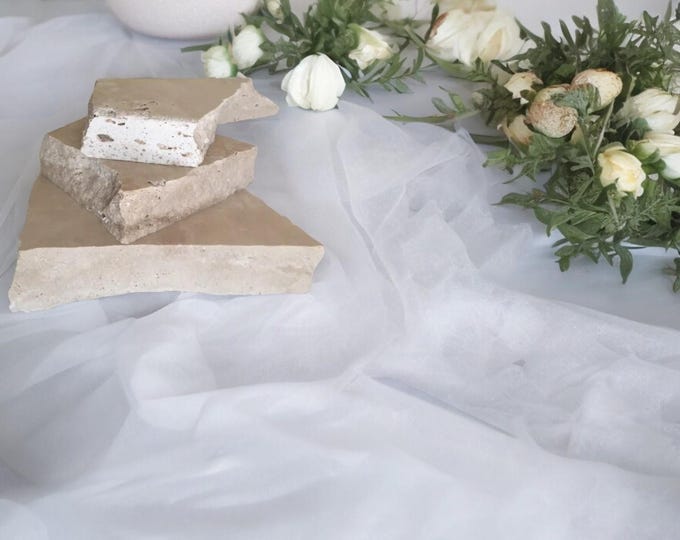 White - Beige Travertine Photo Prop | Limestone Broken Stone | Marble ...