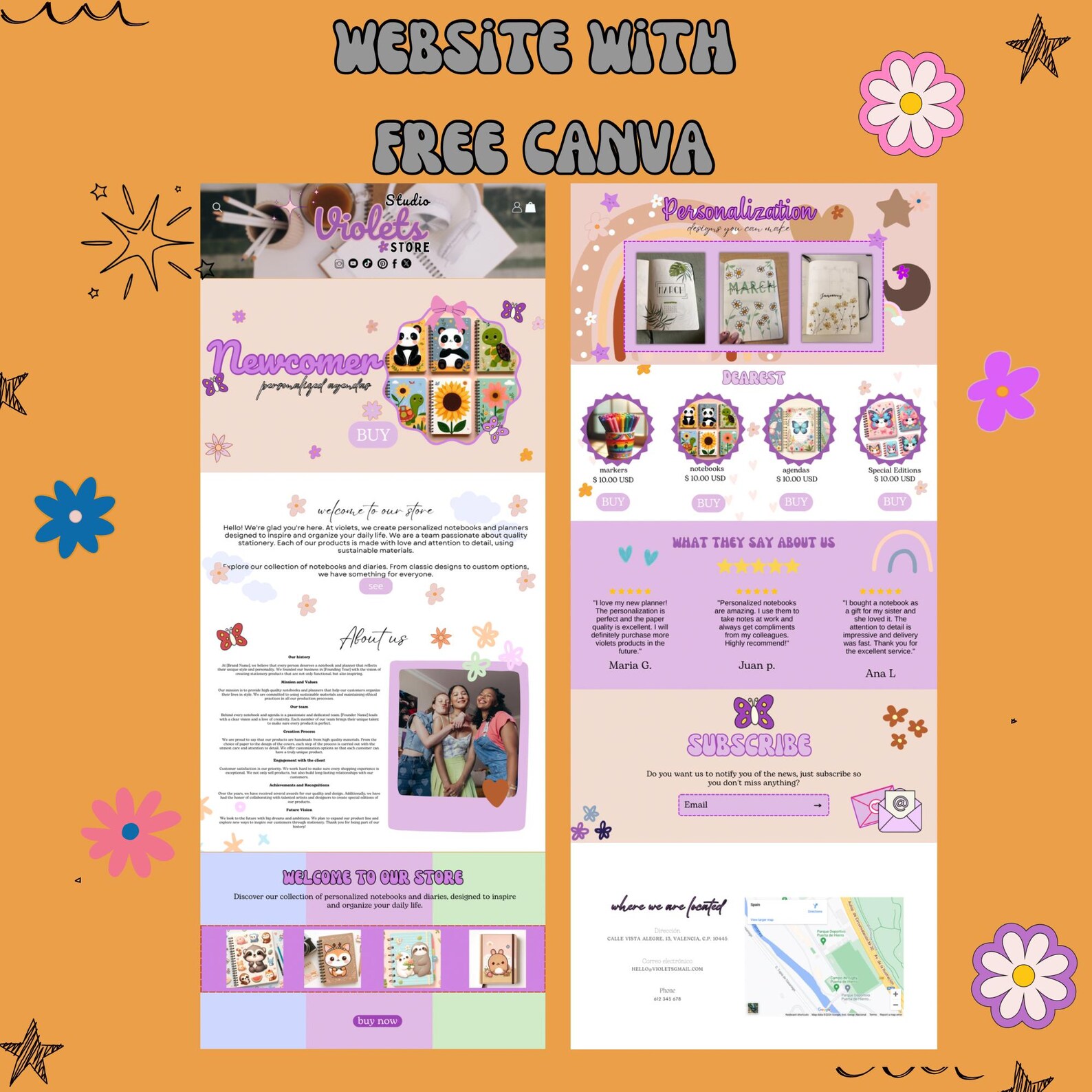 Canva Sales Page Template, Canva Website Template, Course Sales Page ...