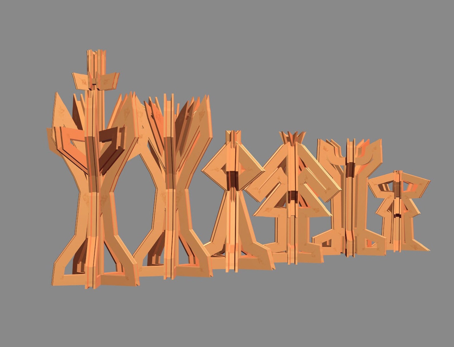 Angular Stylized 3D Printable Chess Set STL Files - Etsy