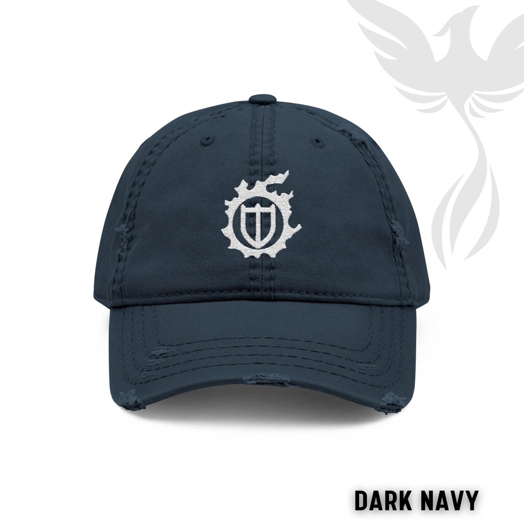 FFXIV Meteor & Paladin Logo Embroidered Distressed Baseball Cap, Final ...