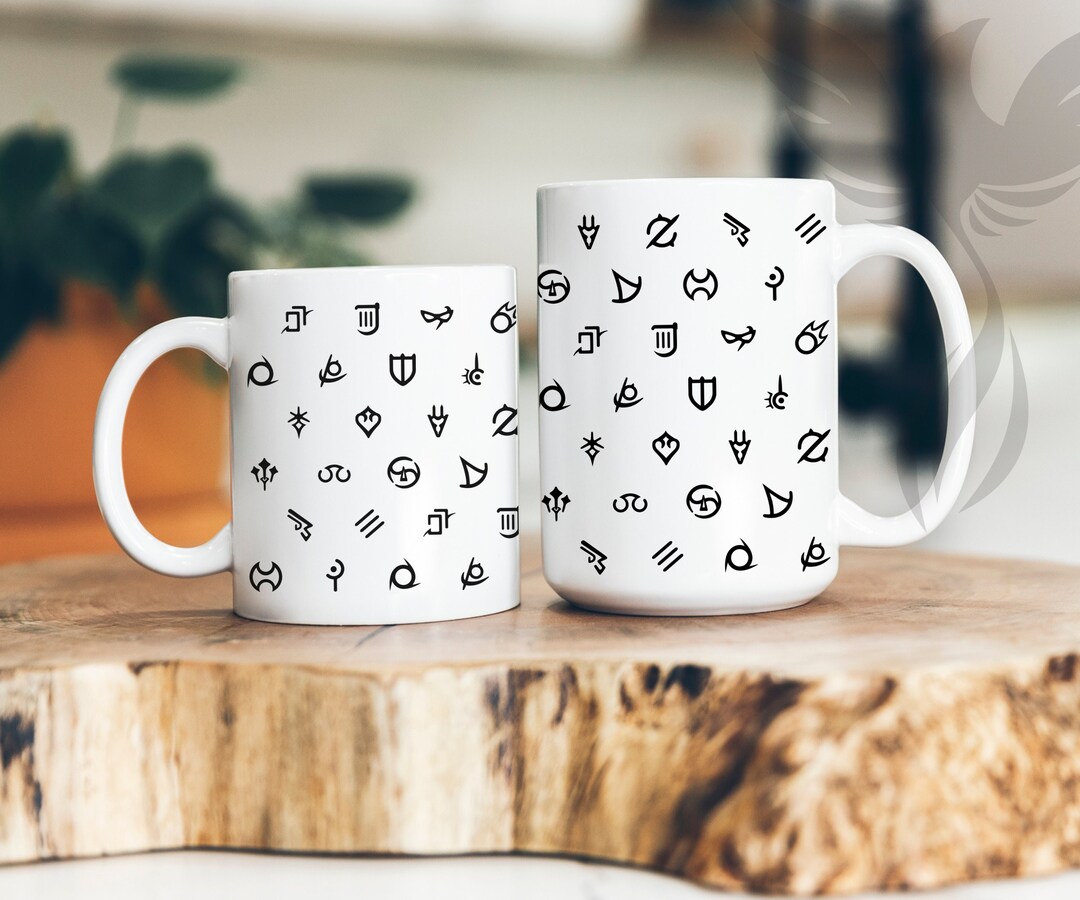 FFXIV Job Logo Ceramic Mug, Final Fantasy XIV, Final Fantasy 14, FFXIV ...