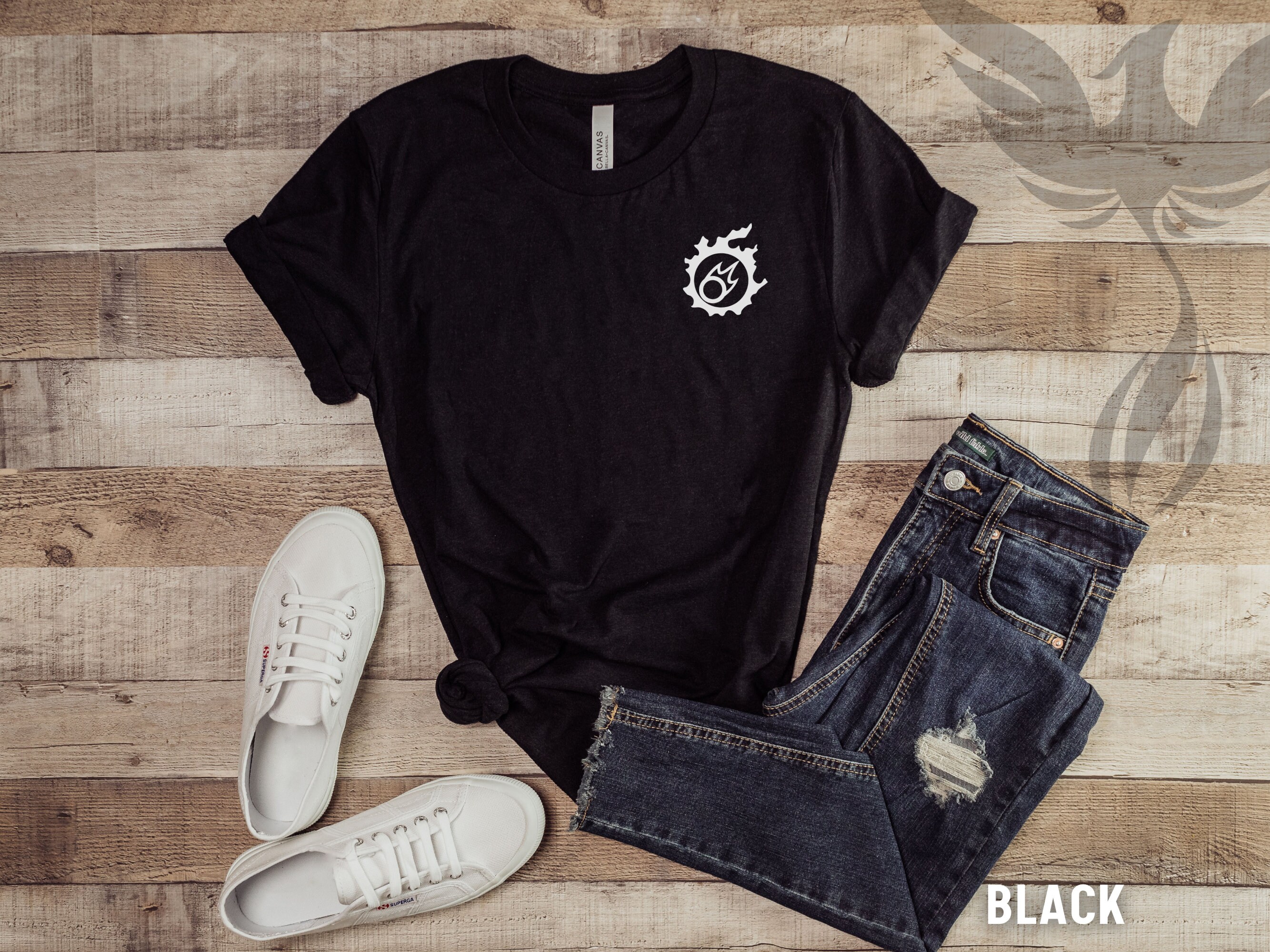 FFXIV Meteor & Black Mage Logo Short Sleeve Tee, Final Fantasy XIV ...