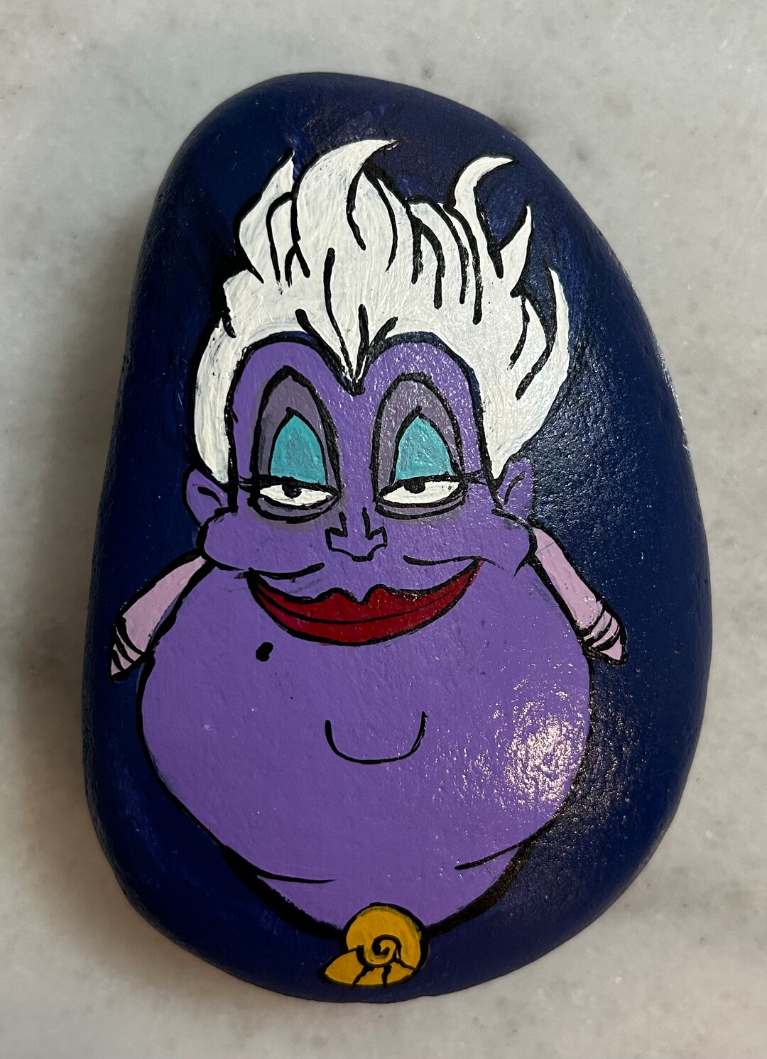 Ursula Portrait Painted Rock - Etsy