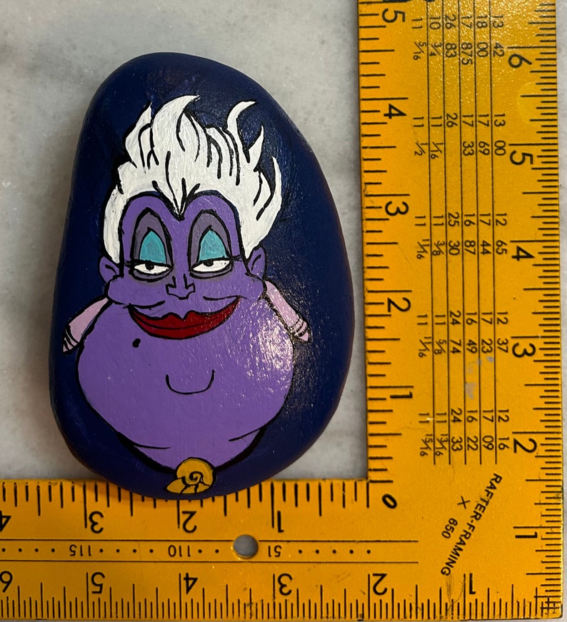 Ursula Portrait Painted Rock - Etsy