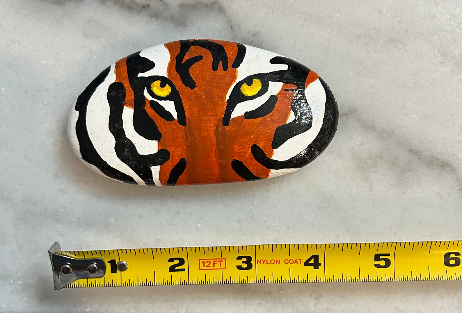 Tiger Painted Rock - Etsy