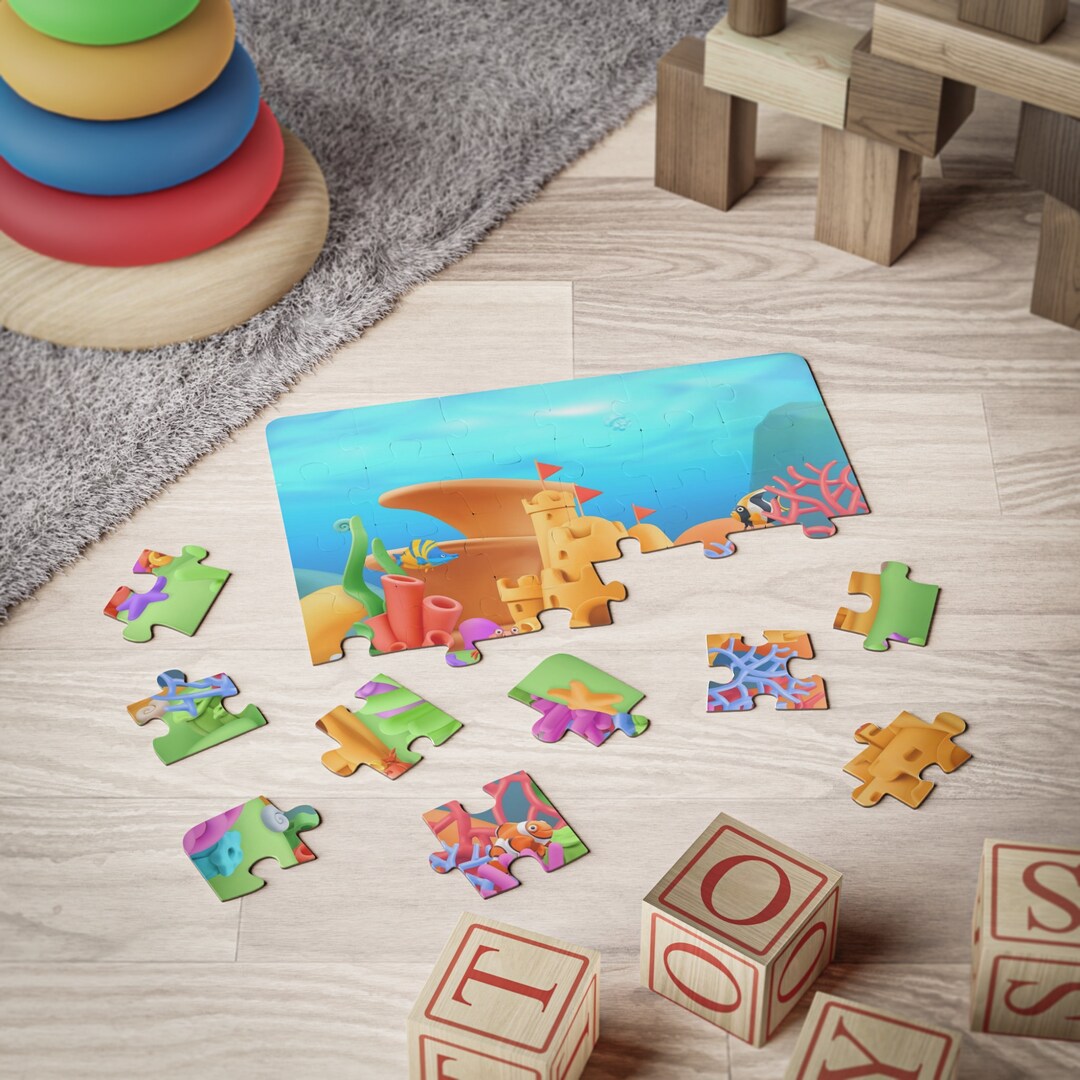 Kids' Puzzle, Toddler Friendly, 30-piece Underwater Puzzle - Etsy