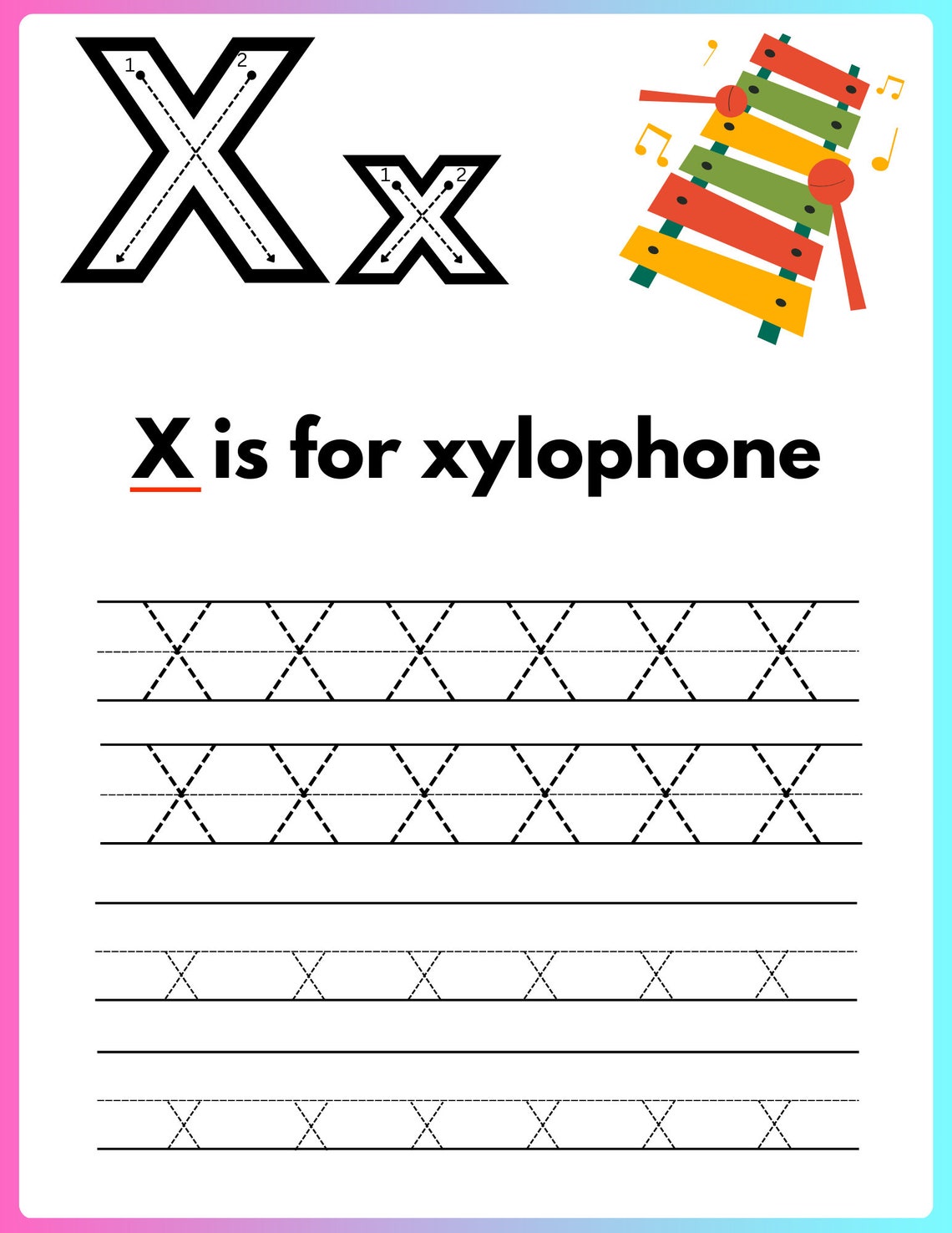 Printable Preschool Alphabet Handwriting Tracing, Uppercase and ...