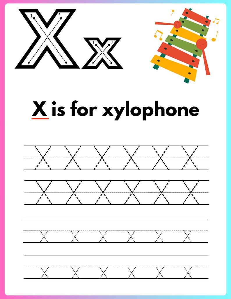 Printable Preschool Alphabet Handwriting Tracing, Uppercase and ...