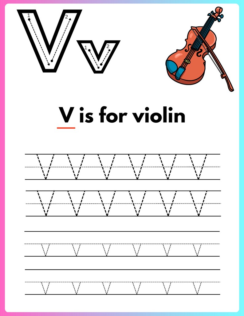 Printable Preschool Alphabet Handwriting Tracing, Uppercase and ...