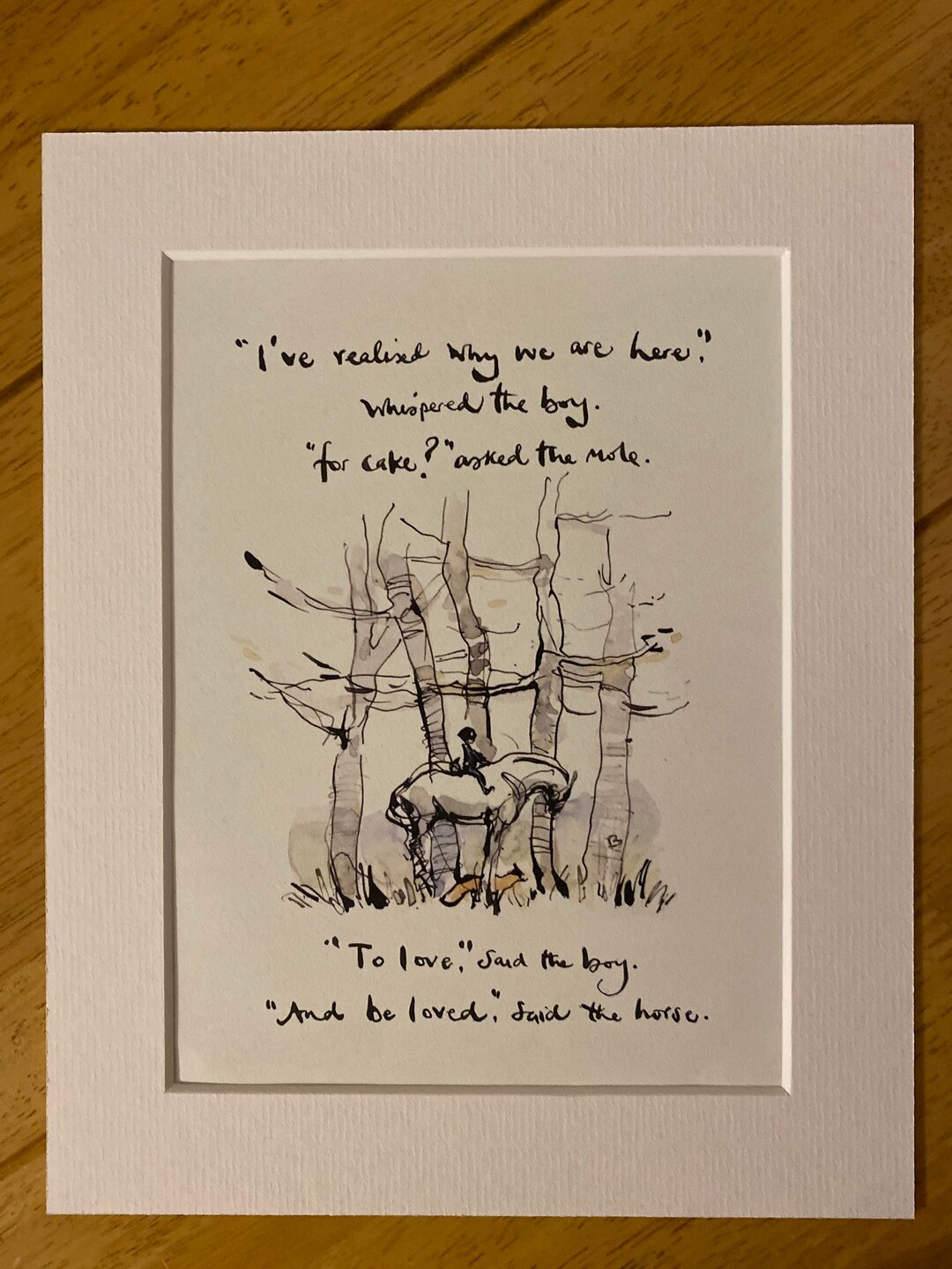 Charlie Mackesy Mounted Print Book Page From the Boy, the Mole, the Fox ...