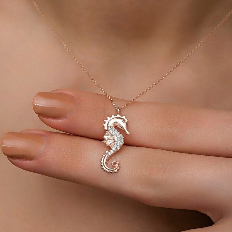Seahorse Necklace - Etsy