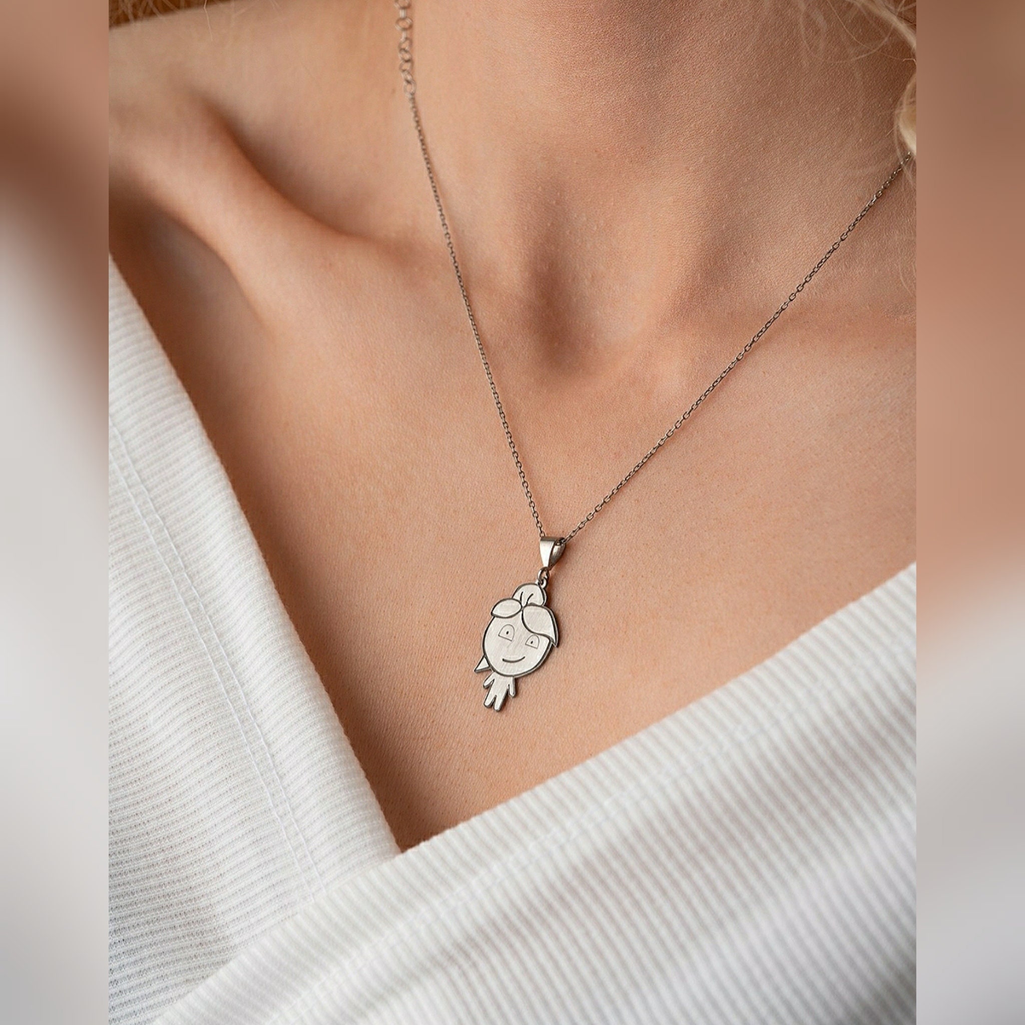 925 Sterling Silver Fire and Water Necklace, Fire and Water Pendant ...