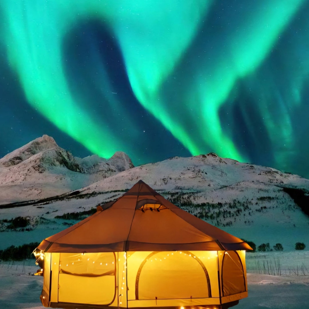 YURT DOME Sustainable Tiny House Glamping Stargazing Pod 4 Seasons ...