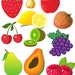 Fruit Clipart Set, High-quality Clipart, Fruits PNG, Clipart Set of ...
