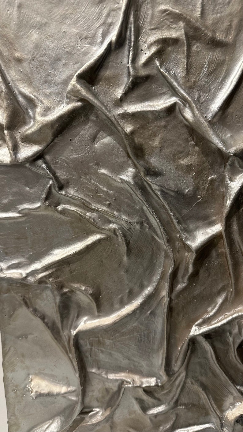 MOON 01 Plaster Art Textured Art Canvas Plaster Art Wall Decor Handmade ...