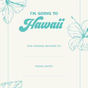Printable Hawaii Travel Journal for Families | Scrapbook, Daily ...