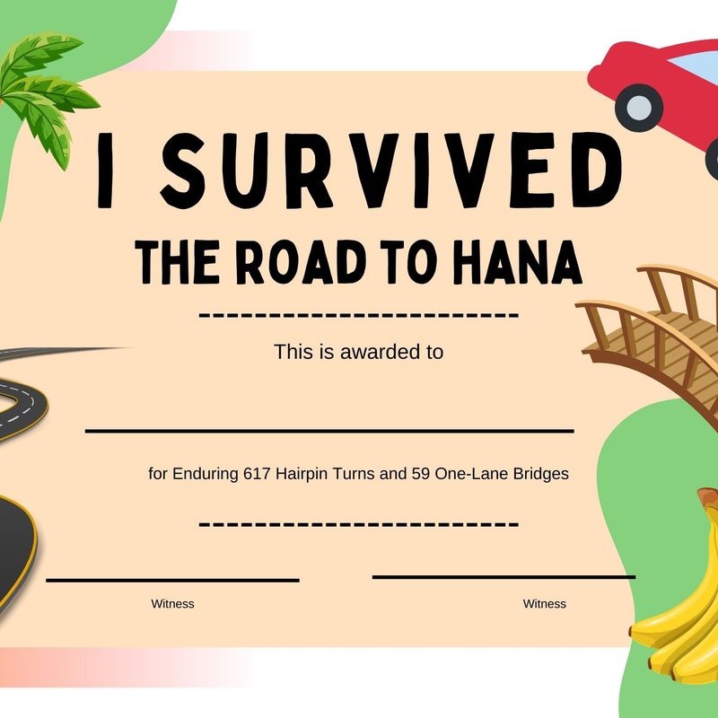 Surviving Certificate - Etsy