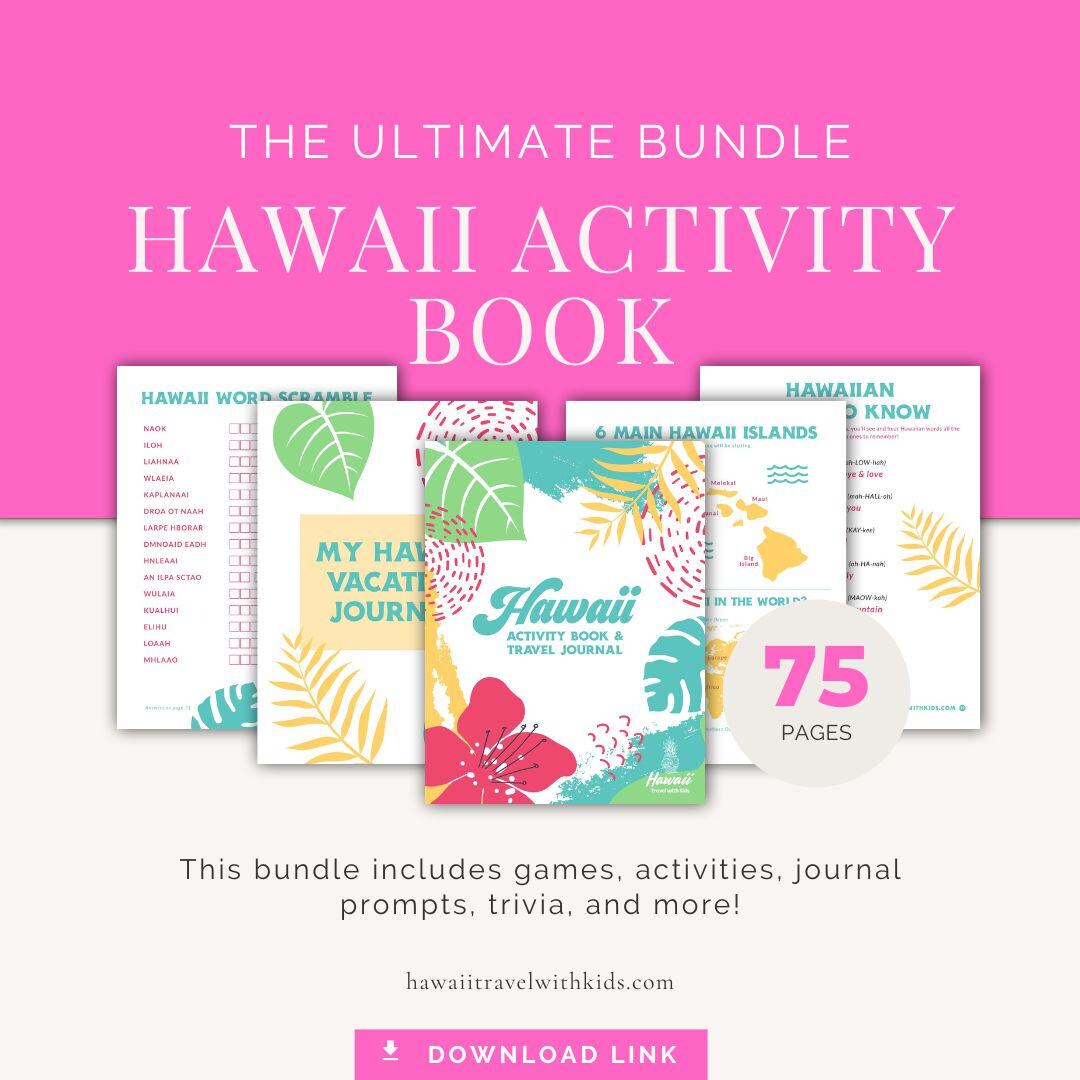 Hawaii Travel Journal for Kids | Printable Vacation Activity Book for ...