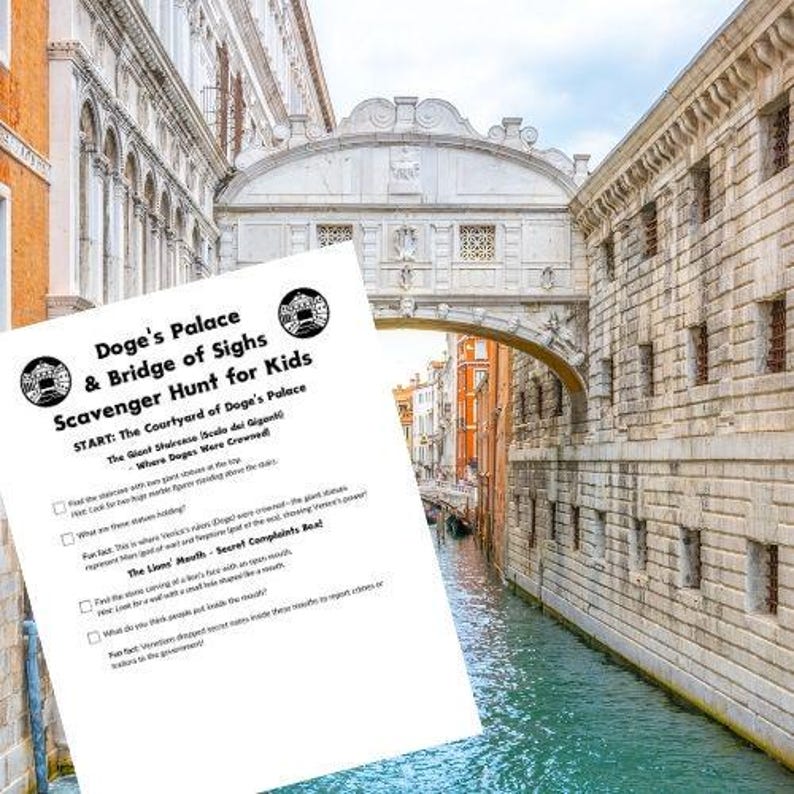 Italy Scavenger Hunt for Kids, Printable Travel Activities, Family ...