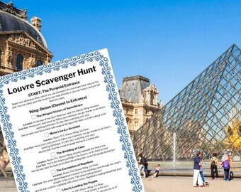 Louvre Museum Scavenger Hunt for Kids Printable PDF - Etsy