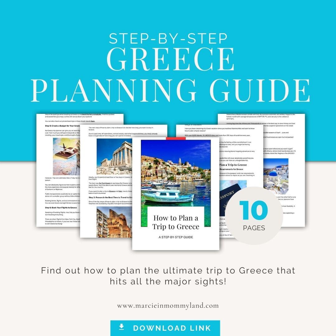 Greece Travel Guide PDF, Printable Trip Planner, Greece Itinerary ...