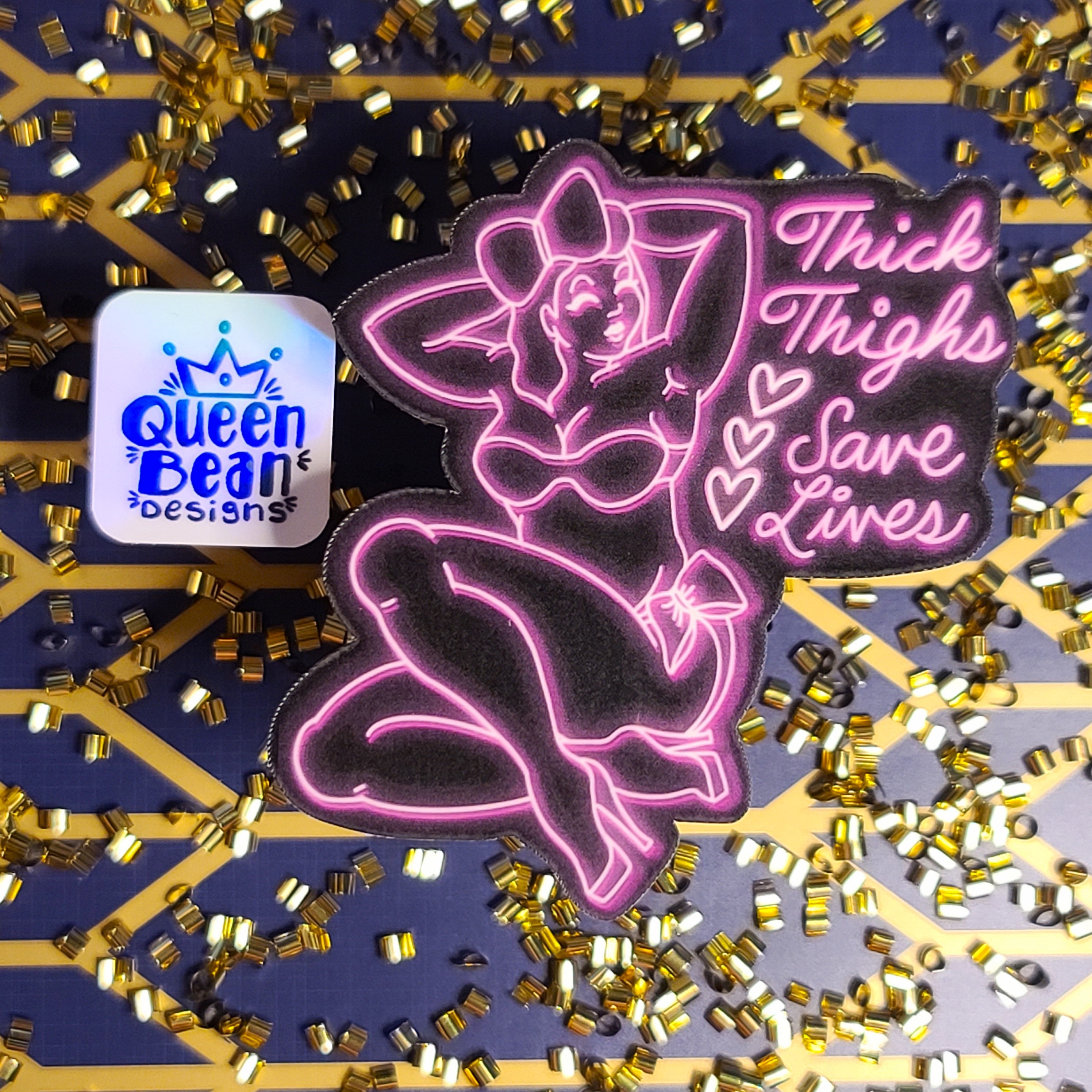 Girl Power Series Thick Thighs Save Lives Handmade Vinyl Sticker - Etsy