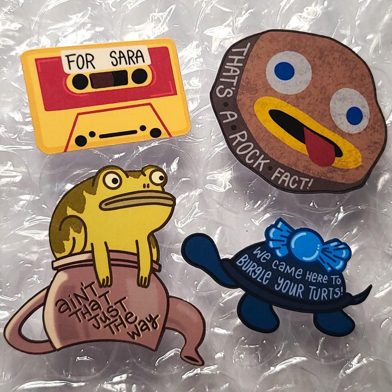 Rock Kitty Sticker - Etsy