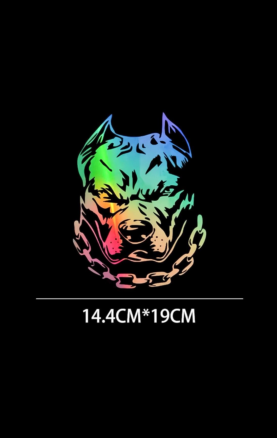 Pit Bull Stickers Reflective Decal - Etsy