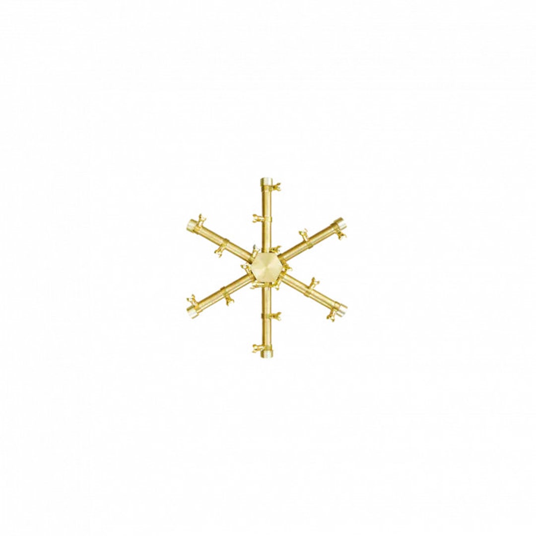 Pro Series Metal Brass Spur Fire Pit Burners DIY Gas Fire Pit Propane ...