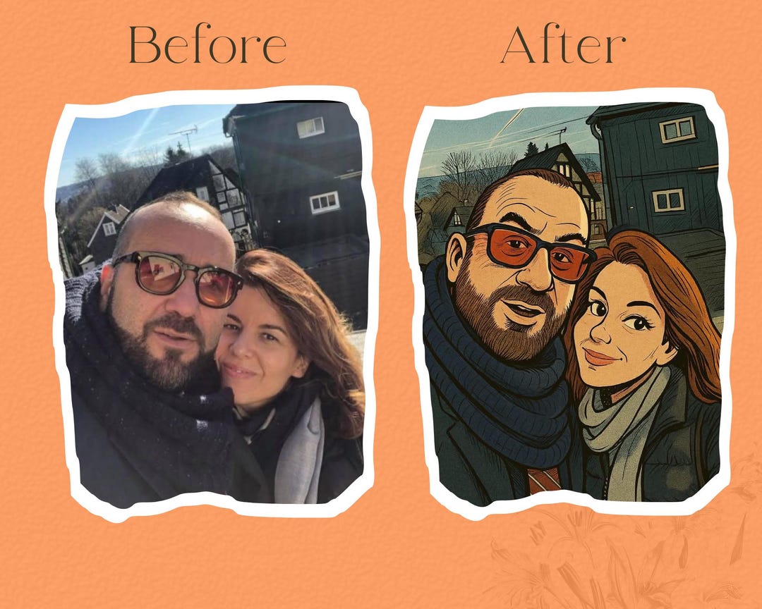 Custom Personalized Animation, Personalised Family Portrait,cartoon ...