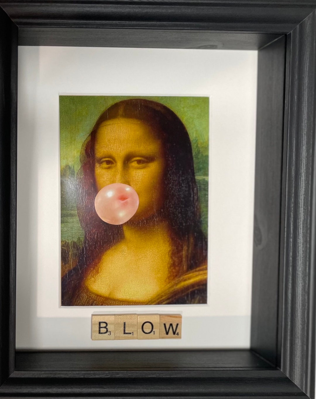 Scrabble Tiles and FREE Photo Included and Matted. Professionally ...