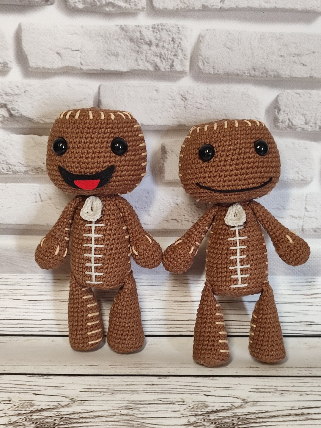 Crochet Sackboy Toy Plush-unique Accessory for Gaming Lovers-sackboy ...
