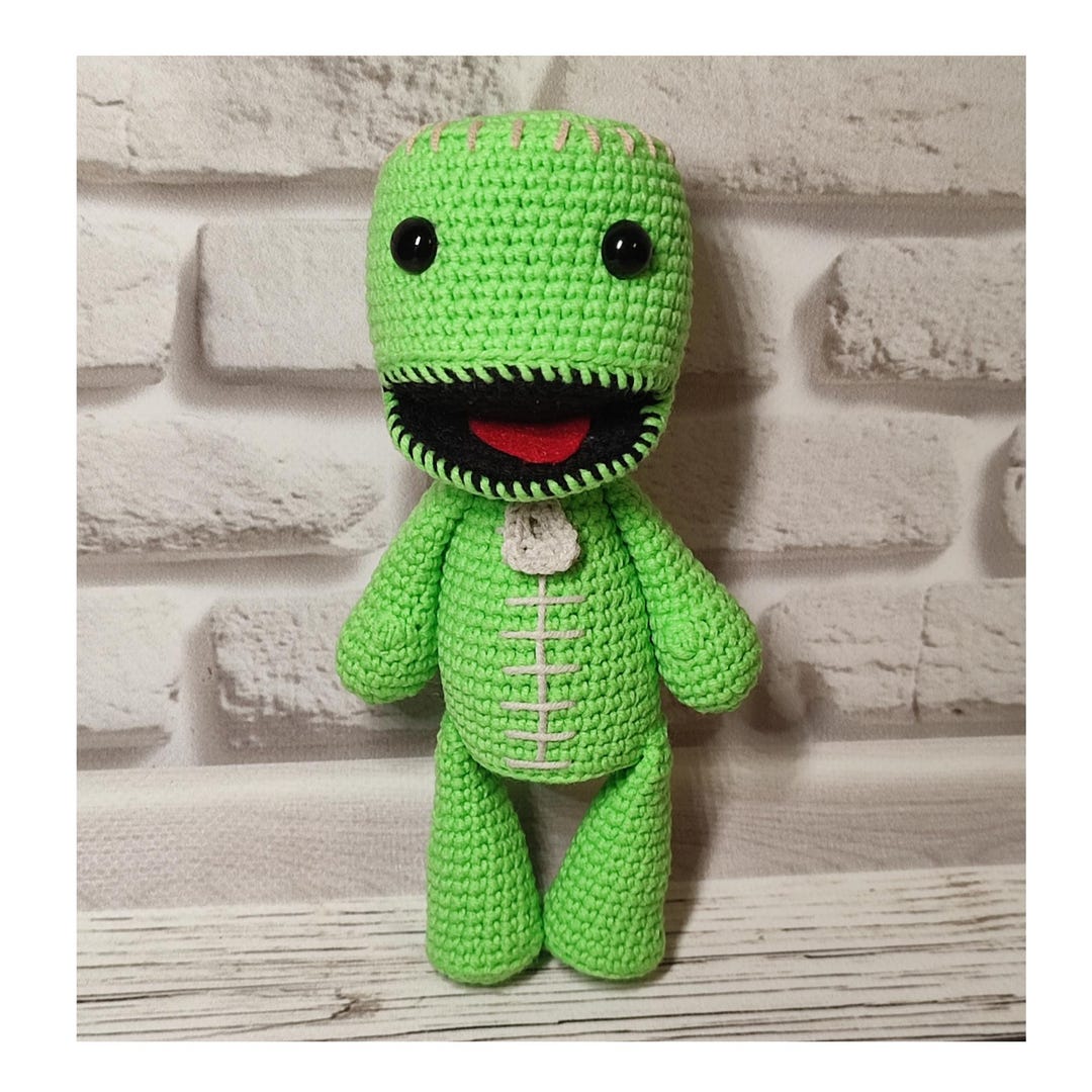 Green Sackboy Crochet Plush Little Big Planet 3 Birthday Gifts Sack Boy ...