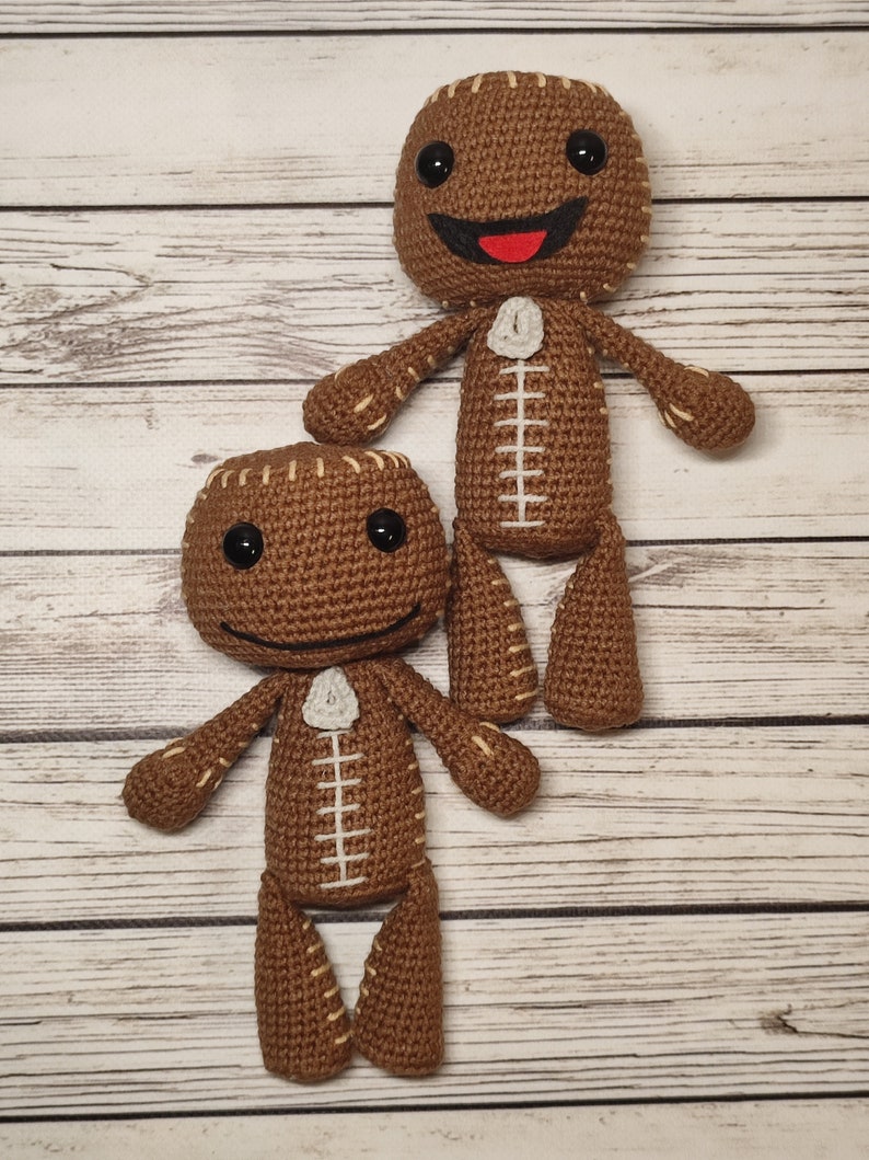 Sackboy Handmade Crochet Doll Little Big Planet 3 Birthday Present Sack ...