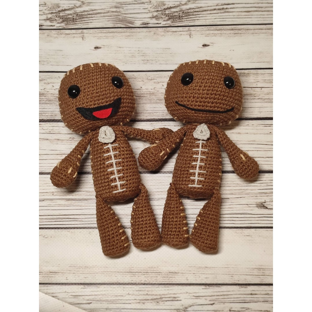 Crochet Sackboy Plush-unique Accessory for Gaming Lovers-sackboy ...