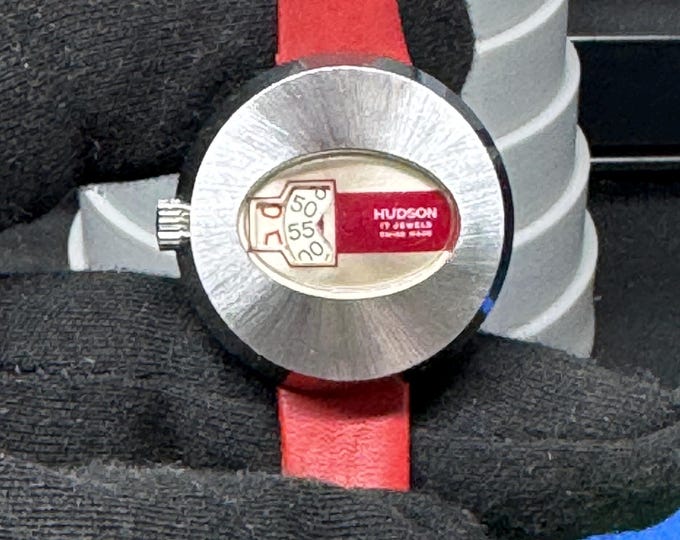 Vintage Ladies Jump Hour Watch – Hudson 17 Jewel Mechanical – Rare Left ...