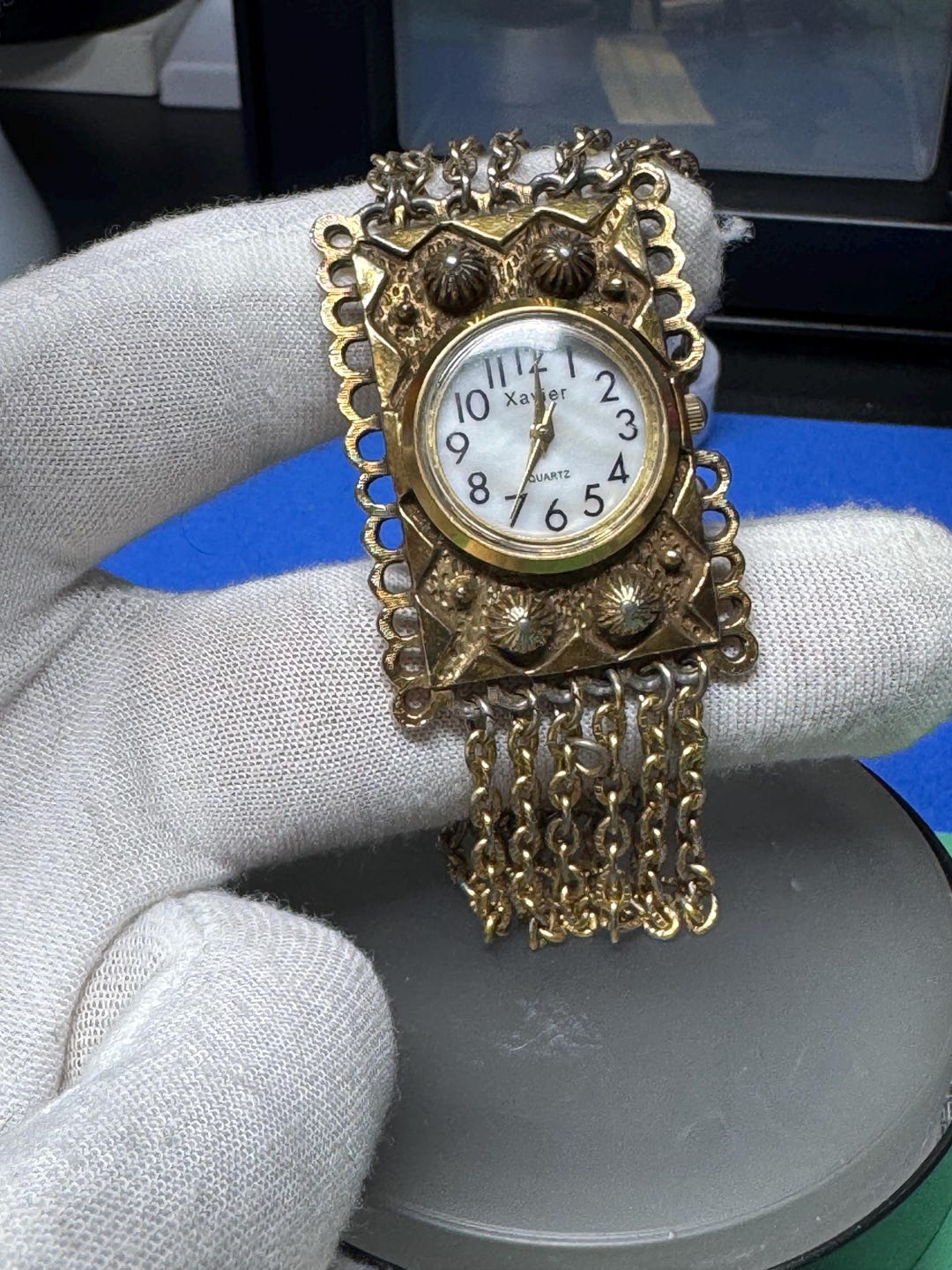 Vintage Gothic Xavier Quartz Metal Bracelet Watch - Fits Small Wrist ...